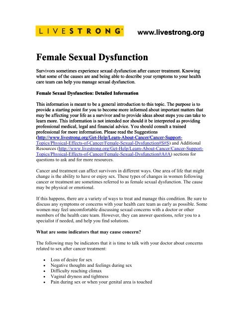 How To Deal With Female Sexual Dysfunction Discount ...