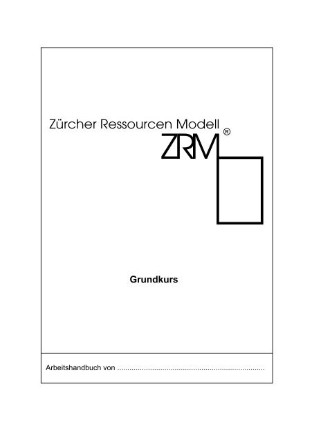 Zürcher Ressourcen Modell