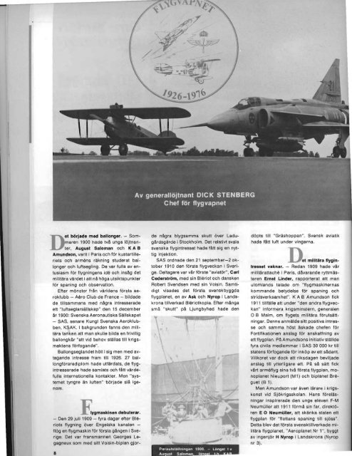 Med Flygvapnet i tiden - Försvarets Historiska Telesamlingar,FHT