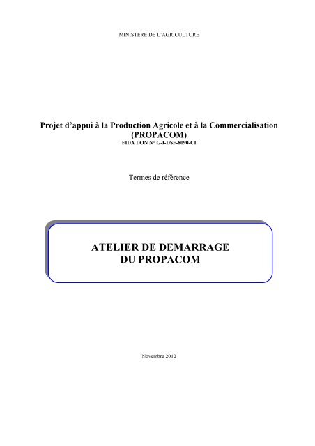 Note conceptuelle de l'atelier - FIDAfrique