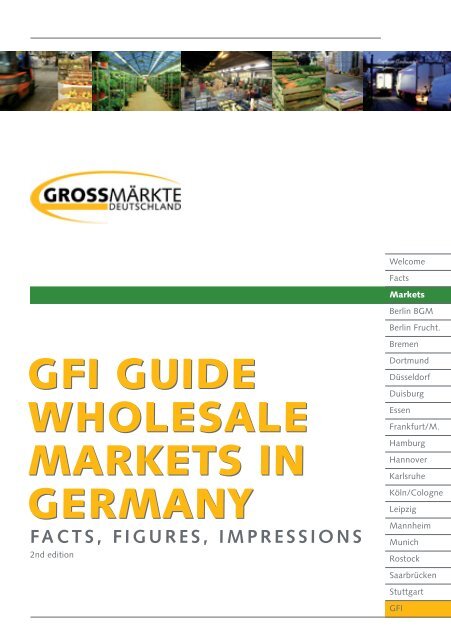 GFI GUIDE WHOLESALE MARKETS IN GERMANY GFI GUIDE