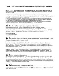 The Six Pillars of Character Part 1 - Film Clips for Character Education