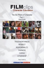 The Six Pillars of Character Part 2 - Film Clips for Character Education