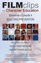 Sample Study Guide - Film Clips for Character Education