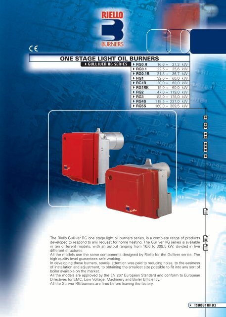 ONE STAGE LIGHT OIL BURNERS - Filter