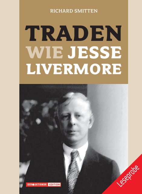 Leseprobe "Traden wie Jesse Livermore" - boersenbuchverlag.de