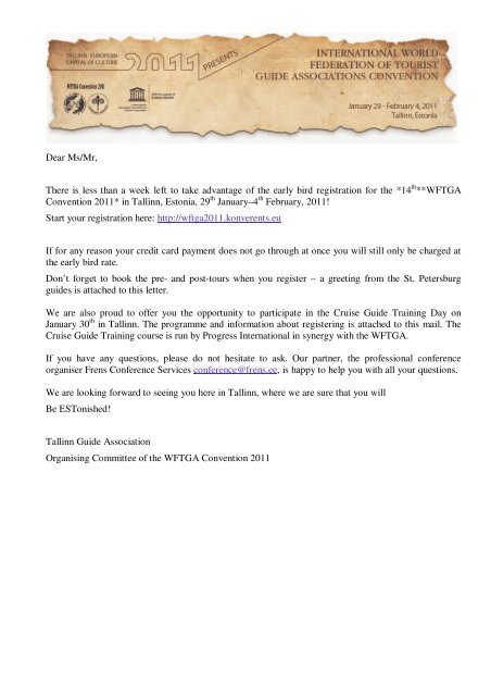 Dear Ms/Mr, There is less than a week left to take advantage of the ...