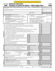 Schedule R-7 - California Franchise Tax Board