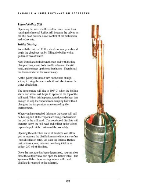 BUILDING A HOME DISTILLAT