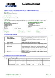 Download Dettol COSHH sheets - Cleaning Supplies 4U