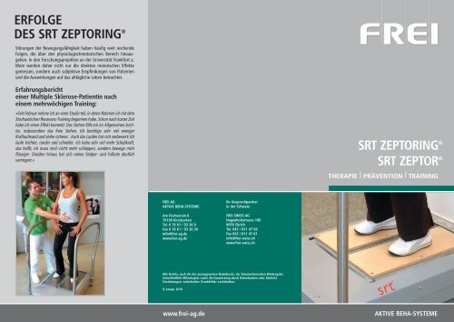 SRT ZEPTORING® SRT ZEPTOR® ERFOLGE DES SRT ... - Frei AG