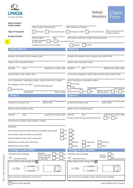 Claims Form