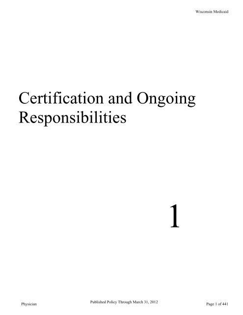 Physician - ForwardHealth Portal