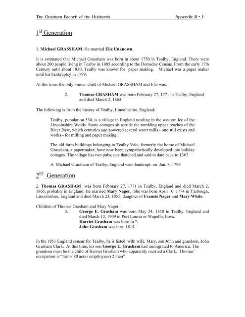 Unlike all of the other branches of the - Garrett Family Genealogy