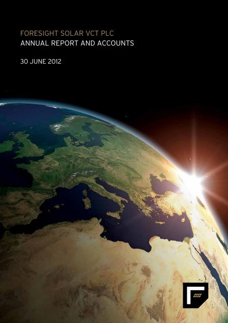 foresight solar vct plc annual report and accounts - Foresight Group