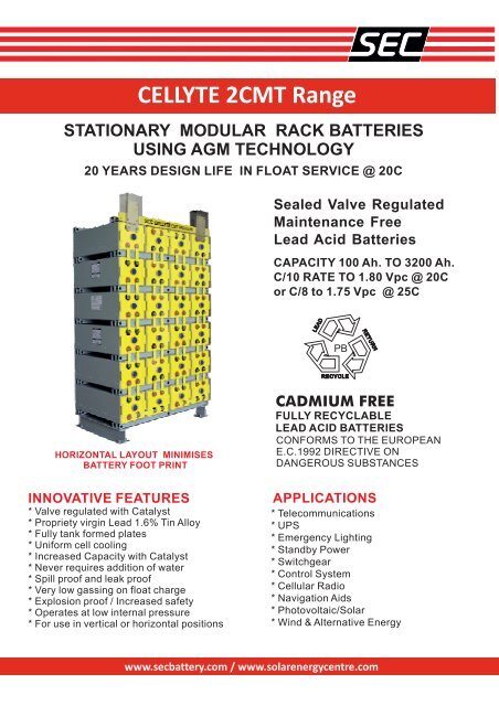 2CMT Brochure - Fuel Cell Markets