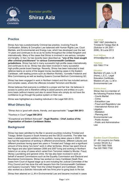 1 Garden Court Barristers Chambers | Fasci Garden