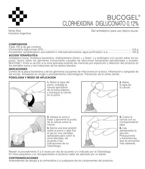 BUCOGEL prospecto 4/06 - Gador SA