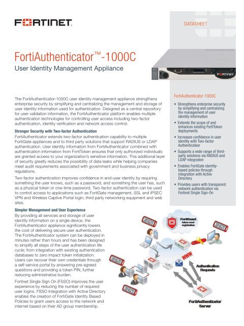 FortiAuthenticator?-1000C - Fortinet