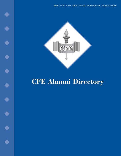 CFE Alumni Directory Book - International Franchise Association