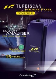 TURBISCAN - Formulaction