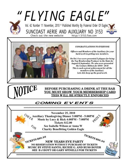 Flying Eagle - Fraternal Order of Eagles