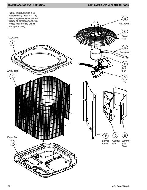 NXA6 - Fox Appliance Parts of Macon, Inc.