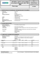 COSHH data sheet - PHS Direct