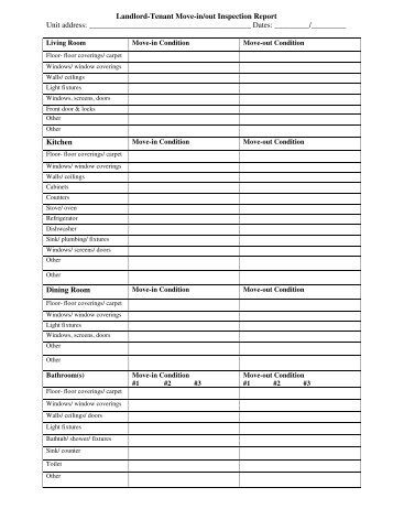 Appendix 5: Move-In/Out Inspection Form