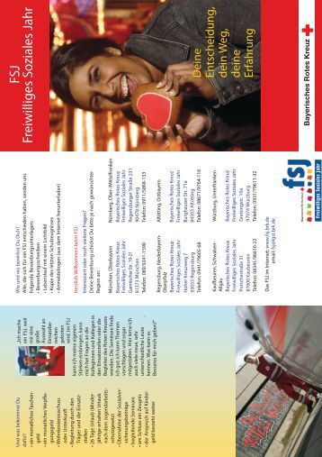 EINSATZPLAN Freiwilliges Soziales Jahr (FSJ) - Amtsblatt des ...