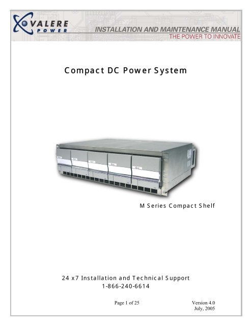 M Series Compact DC Power System - Force10 Networks