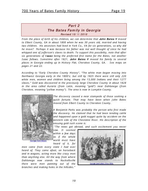 Bates Family History, Part 2 - Garrett Family Genealogy