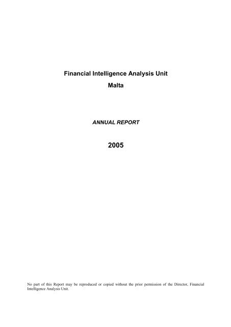 Financial Intelligence Analysis Unit Malta