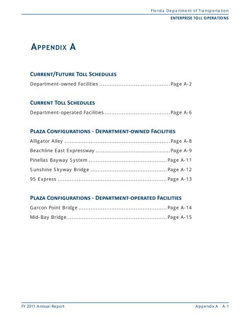 APPENDIX A - Florida's Turnpike