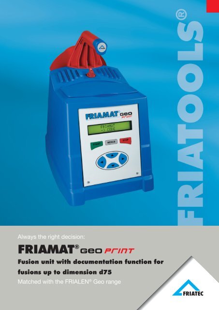 Flyer FRIAMAT Geo print - Friatec