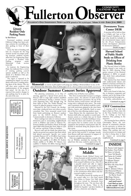 June 2009 - Fullerton Observer