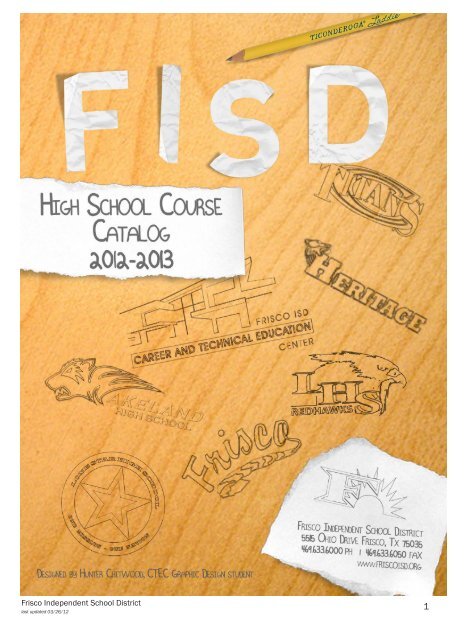 2012-2013 Course Catalog - Frisco ISD