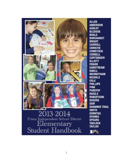 Elementary Handbook - Frisco ISD