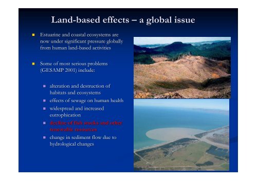 Land-Based Effects Overview - Ministry of Fisheries