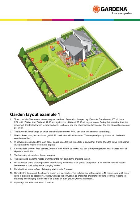 Garden layout example 1 - GARDENA