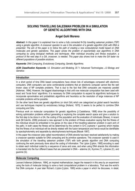 SOLVING TRAVELLING SALESMAN PROBLEM IN A SIMULATION ...