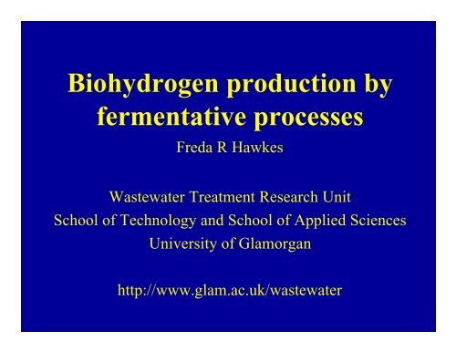 Biohydrogen production by fermentative processes - Fuel Cell Markets