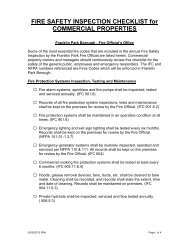 Business Self-Inspection Checklist - North County Fire Protection ...