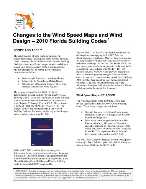 [DCA Logo] - Florida Building Code Information System