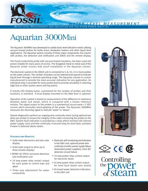 Aquarian 3000Mini Specifications & Options - Fossil Power Systems ...