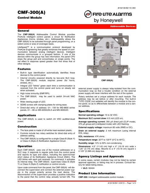 CMF-300(A) - Fire-Lite Alarms