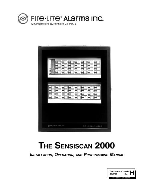 THE SENSISCAN 2000 - Fire-Lite Alarms
