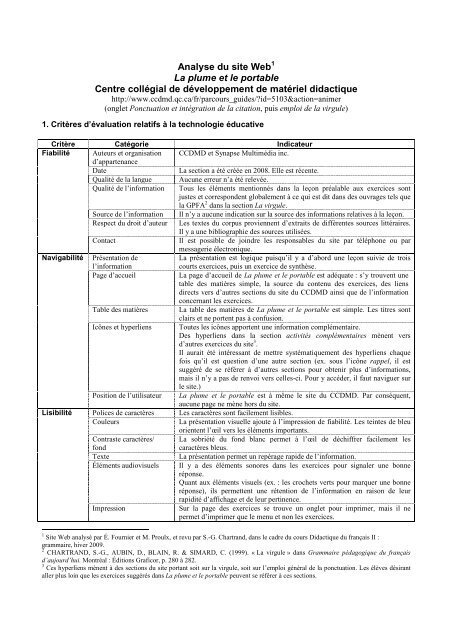 CCDMD : La plume et le portable