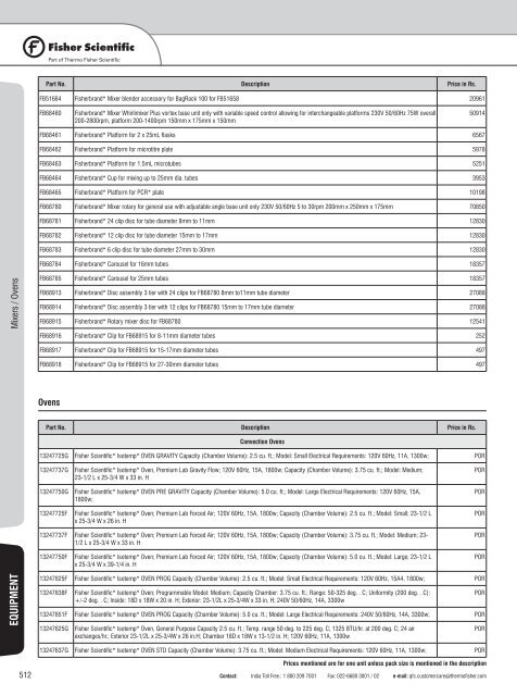 Ovens - Fisher Scientific: Lab Equipment