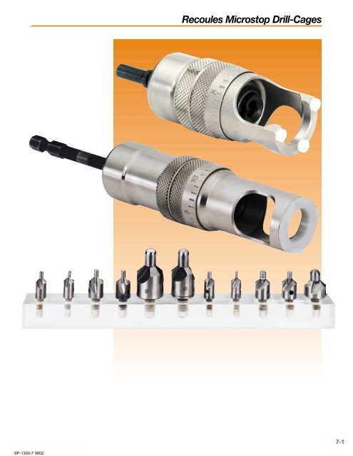 Recoules Microstop Drill Cages Catalog